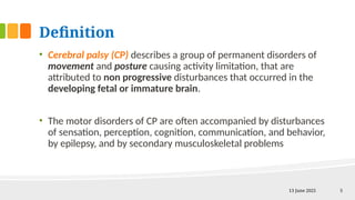 CEREBRAL PALSY - classification, types and Management | PPTX