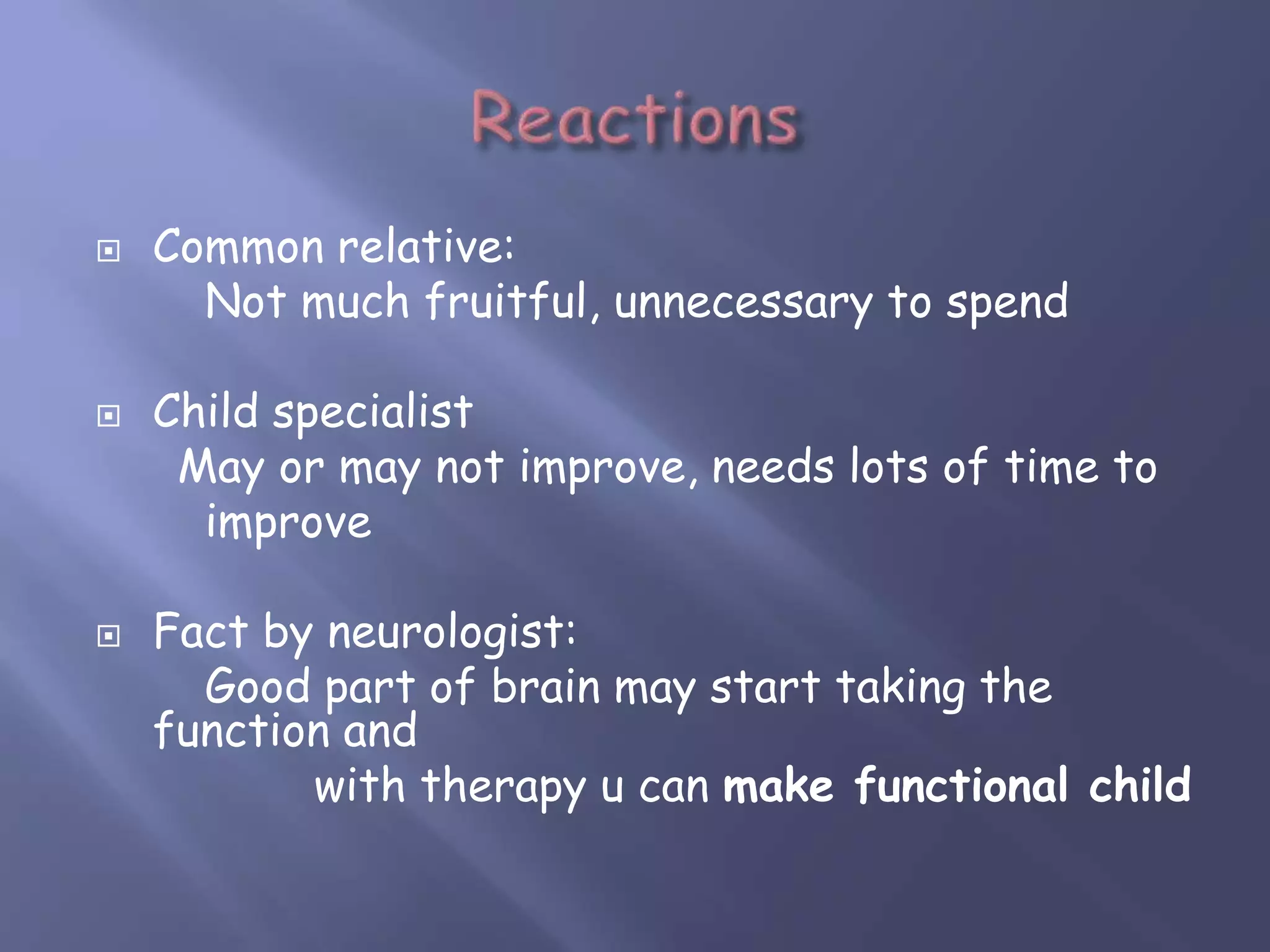 Cerebral palsy myths and facts | PPTX