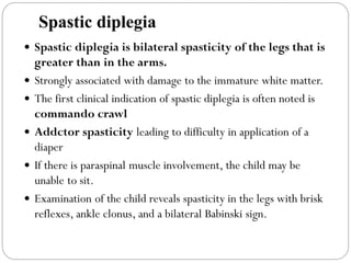 Cerebral palsy PPT Pediatric | PDF