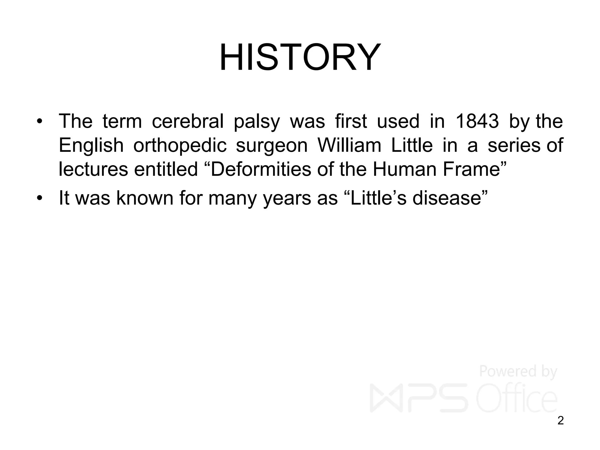 Cerebral palsy- Etiology and Classification | PDF