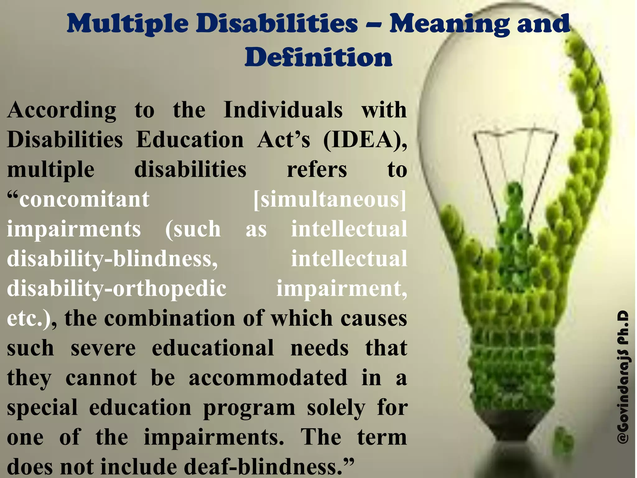 Creating an Inclusive School - Cerebral Palsy, Multiple disabilities | PDF