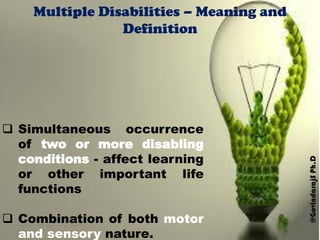 Creating an Inclusive School - Cerebral Palsy, Multiple disabilities | PDF