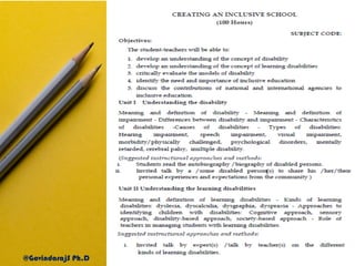 Creating an Inclusive School - Cerebral Palsy, Multiple disabilities | PDF