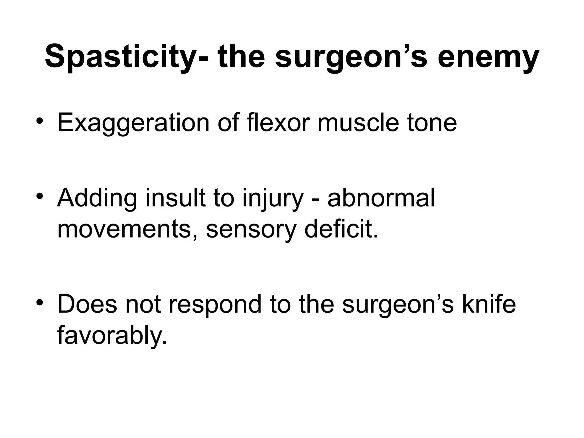 Cerebral palsy - PG lecture for Orthopaedic Assessment and Management ...