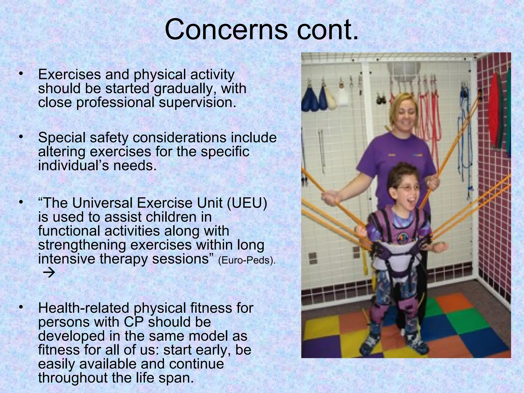 Cerebral palsy pp exercise prescription | PPT