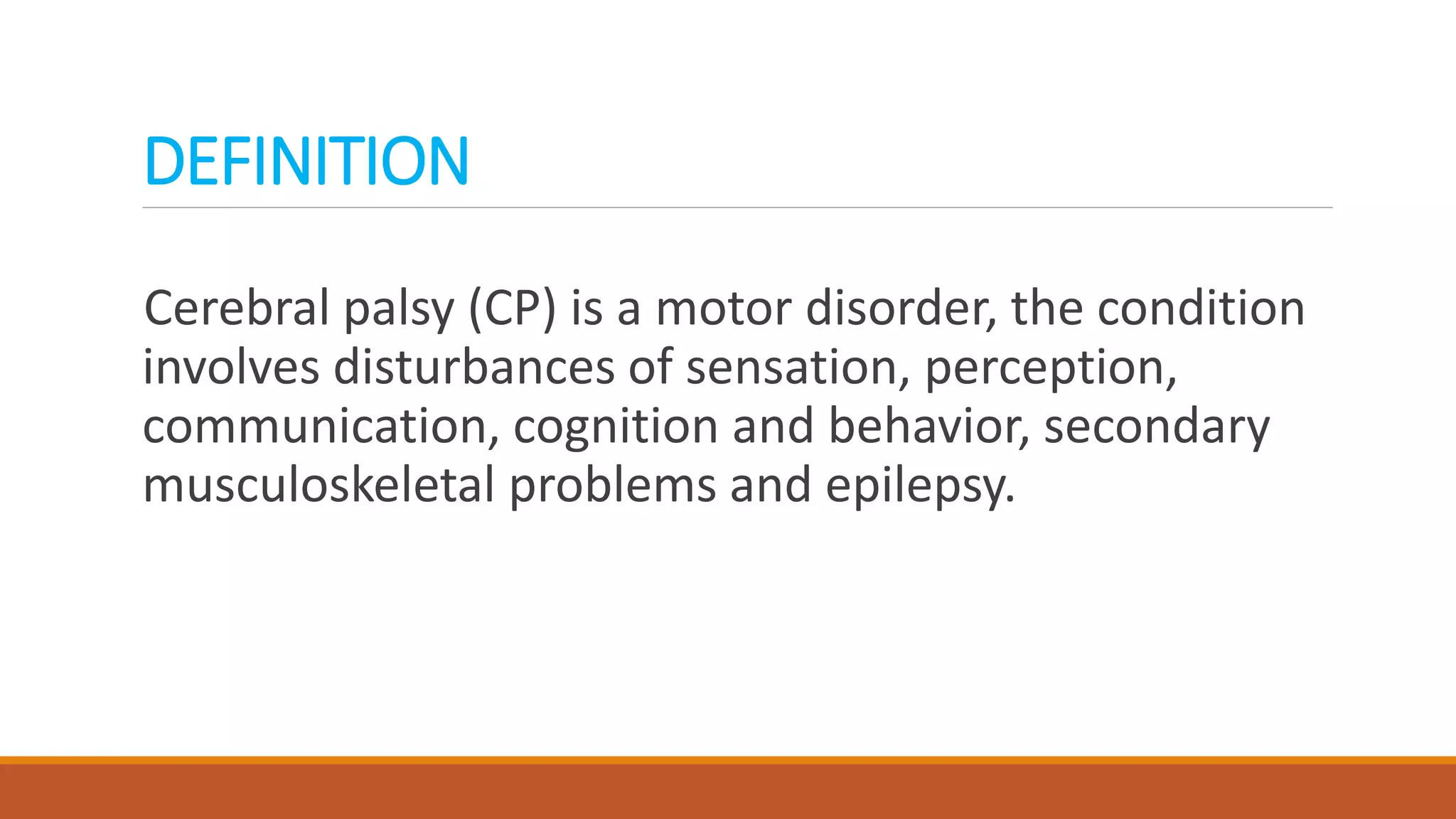 Cerebral palsy ppt | PPTX