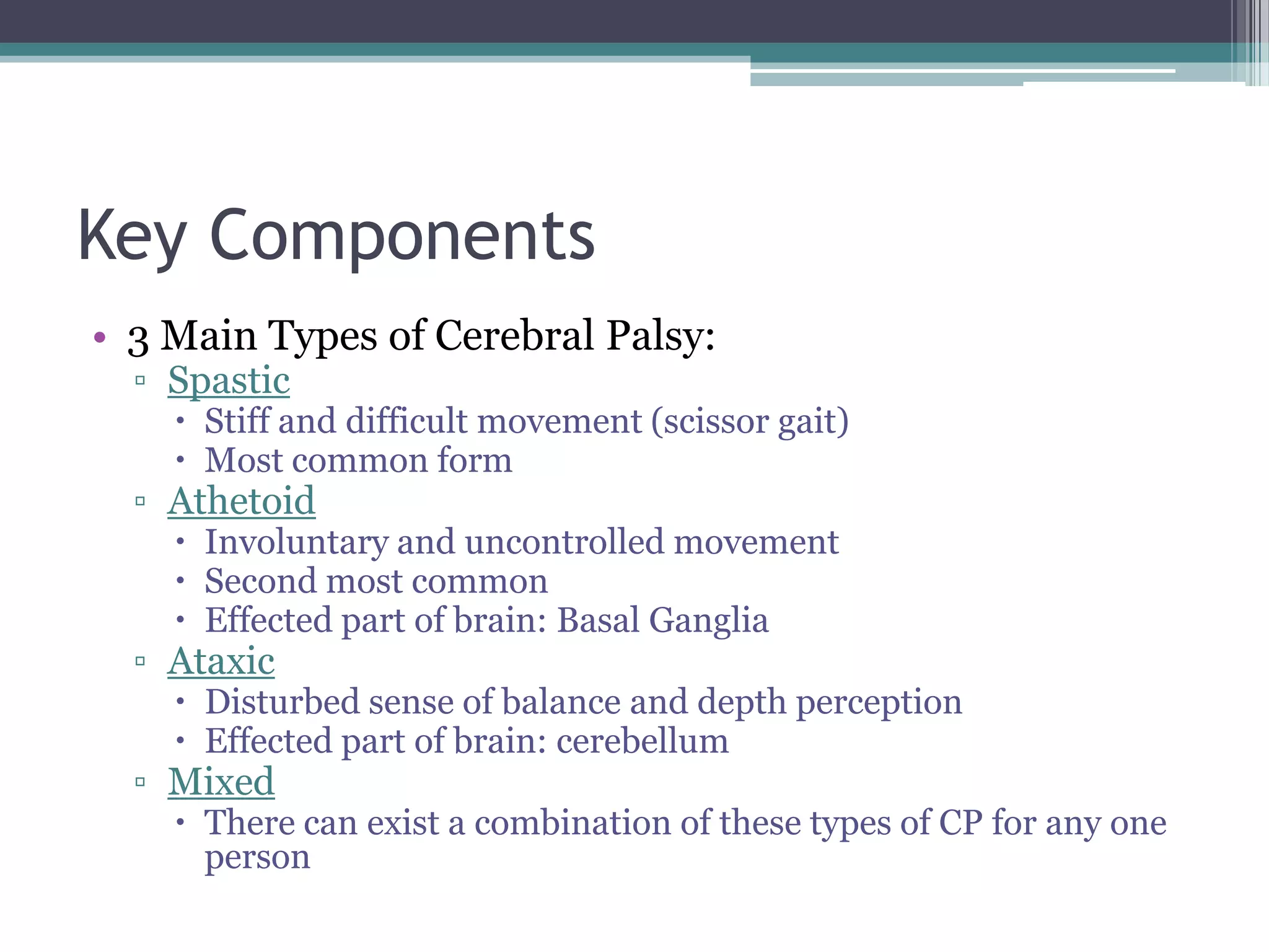 Cerebral palsy presentation | PPTX