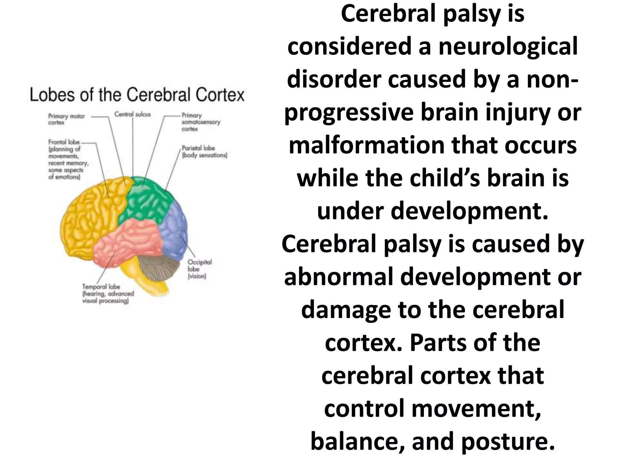 Cerebral palsy presentation | PPTX