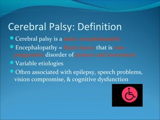 Cerebral palsy summary | PPT