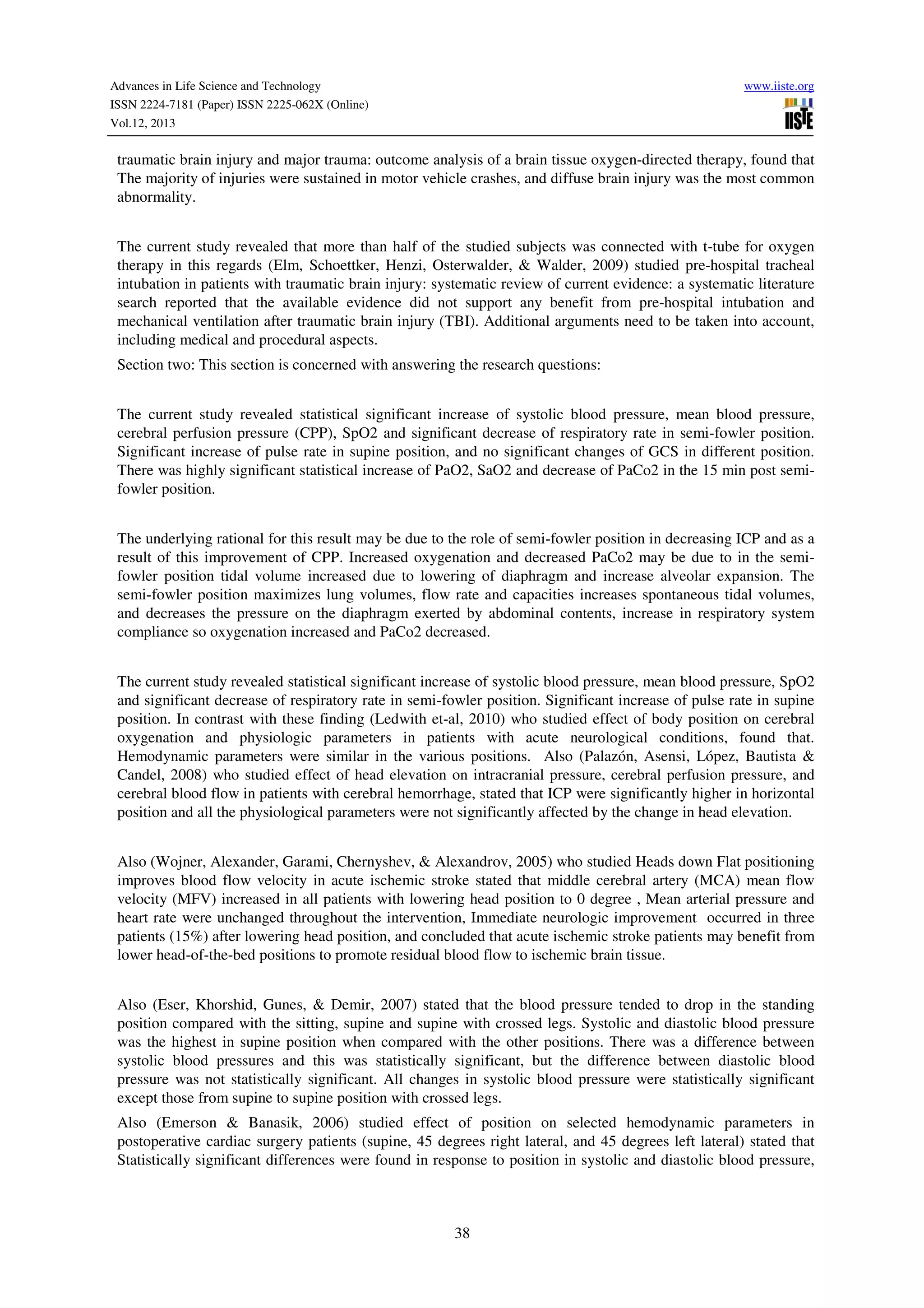 Cerebral perfusion pressure among acute traumatic brain injury patients ...