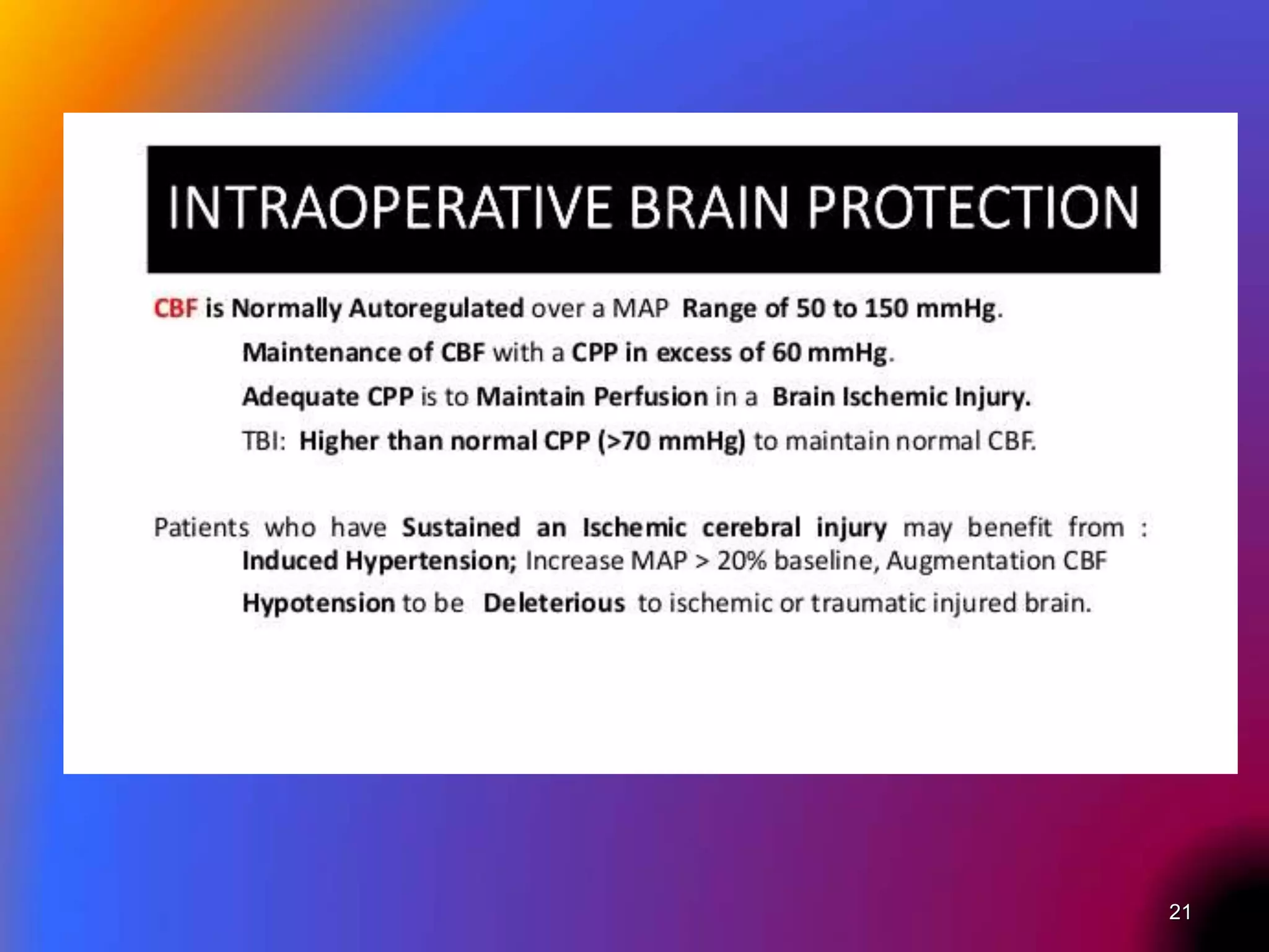 Cerebral protection | PPT