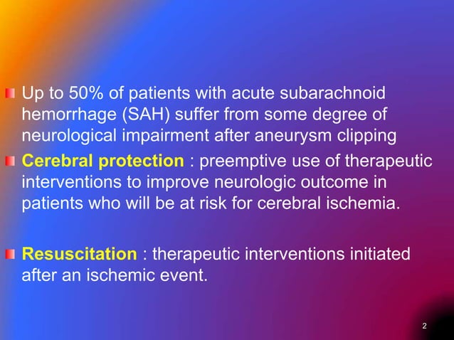 Cerebral protection | PPT