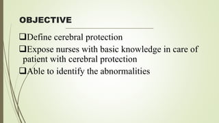 cerebral protection.pptx | First Aid | Injuries