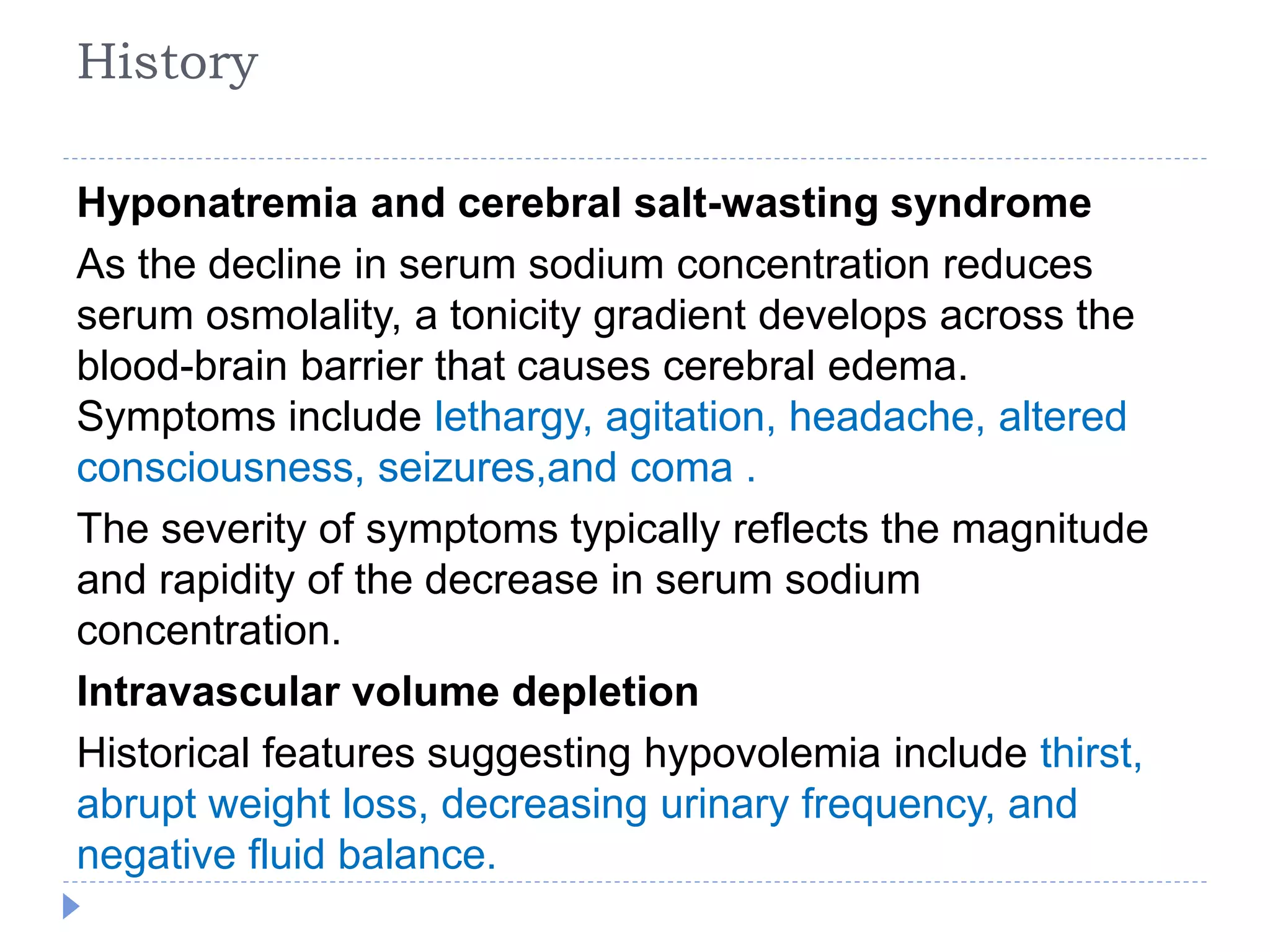 Cerebral salt wasting syndrome | PPTX