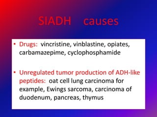 Cerebral salt wasting and siadh | PPTX