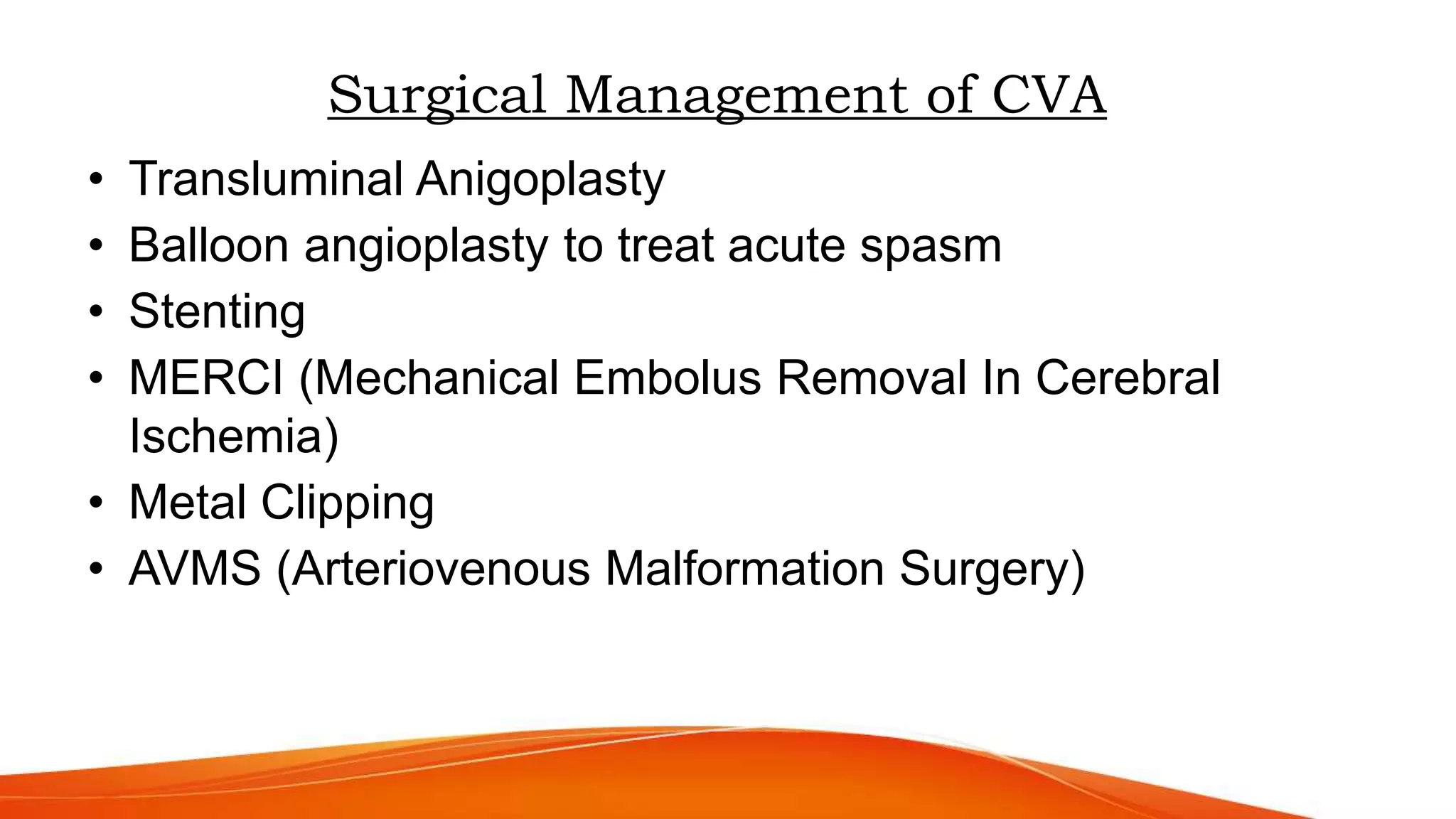 Cerebral Vascular Accident (CVA)/ Stroke | PPTX