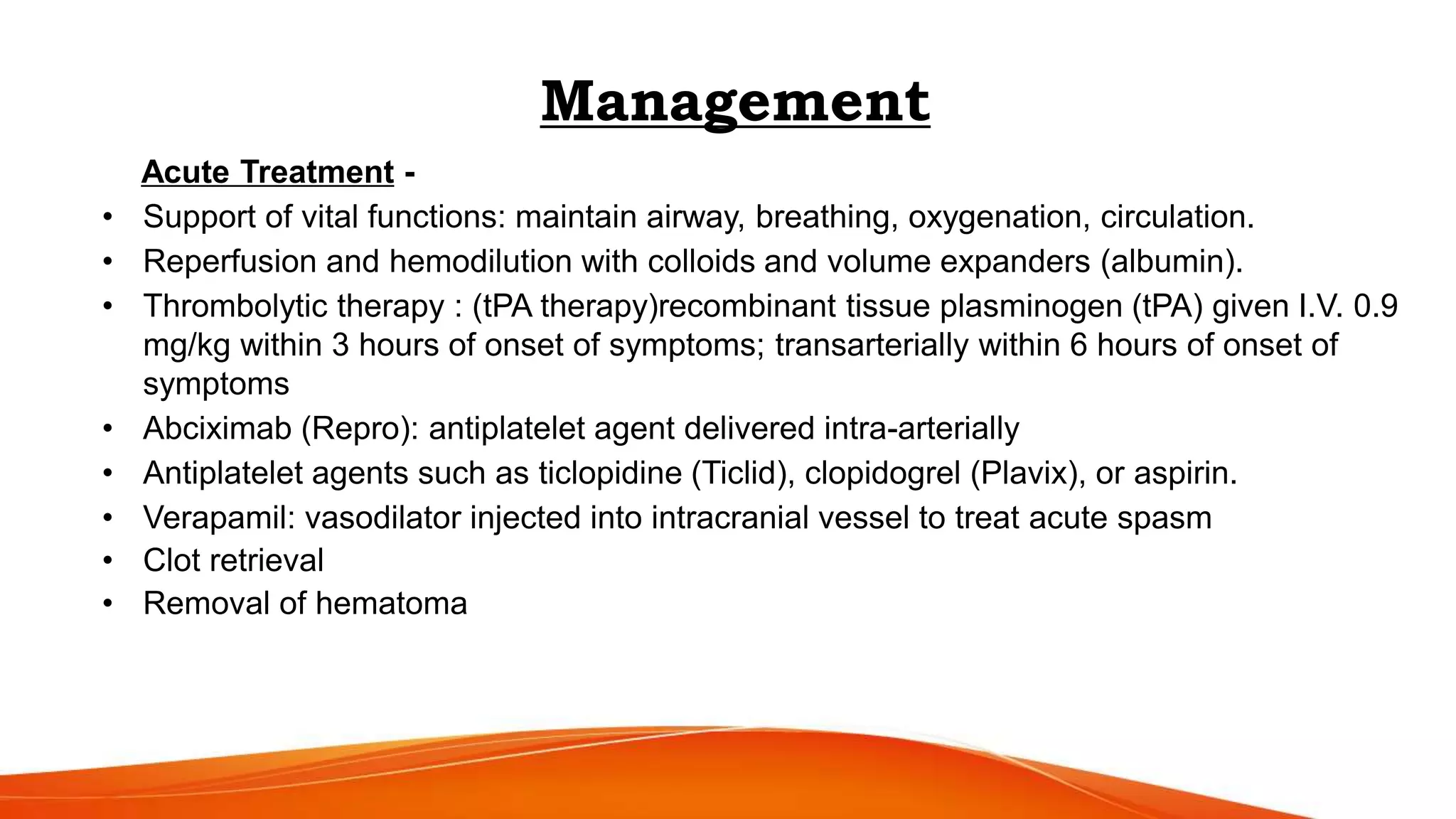 Cerebral Vascular Accident (CVA)/ Stroke | PPTX