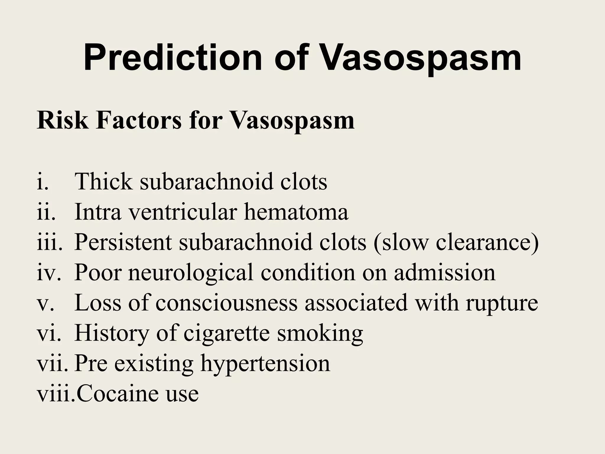 Cerebral vasospasm | PPTX