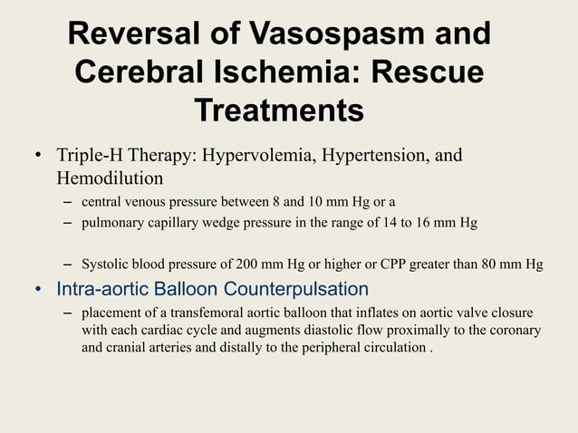 Cerebral vasospasm | PPTX | Blood Disorders | Diseases and Conditions
