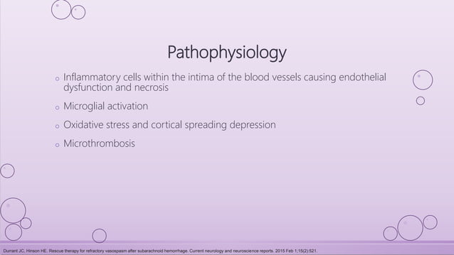 Cerebral Vasospasm Following Aneurysmal Subarachnoid Hemorrhage | PPTX