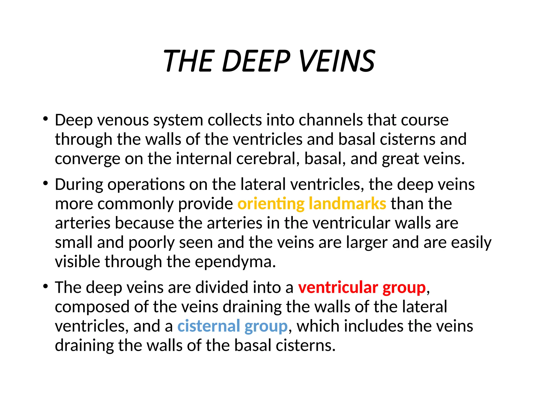 Cerebral hemisphere and Lateral ventricular Venous Anatomy | PPT
