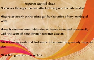 Cerebral venous sinuses | PPT