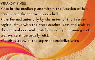 Cerebral venous sinuses | PPT