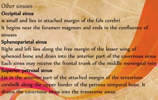 Cerebral venous sinuses | PPT