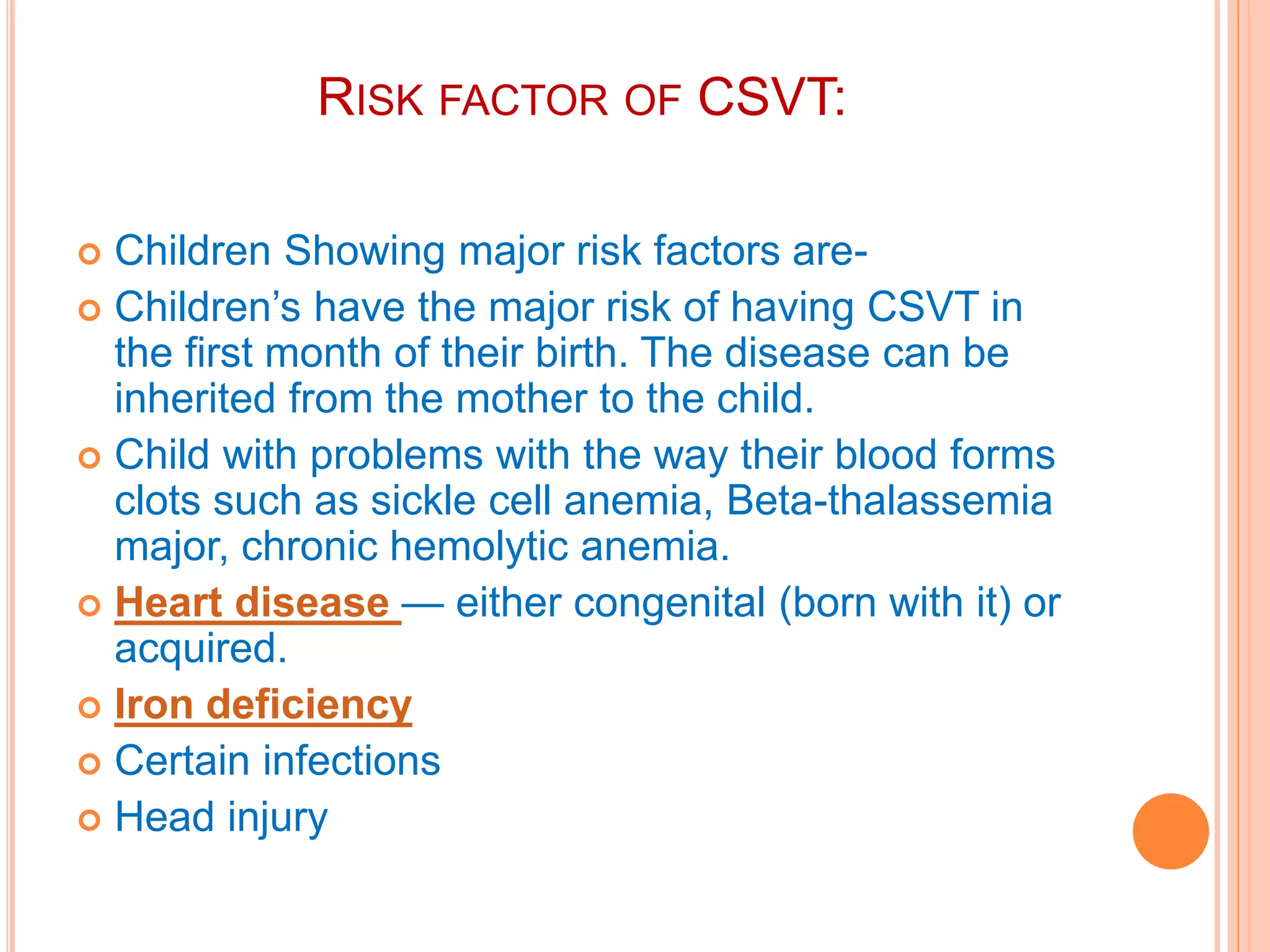 Cerebral Venous Sinus Thrombosis (CVST): Causes, Risks, Complications ...