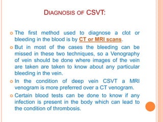 Cerebral Venous Sinus Thrombosis (CVST): Causes, Risks, Complications ...