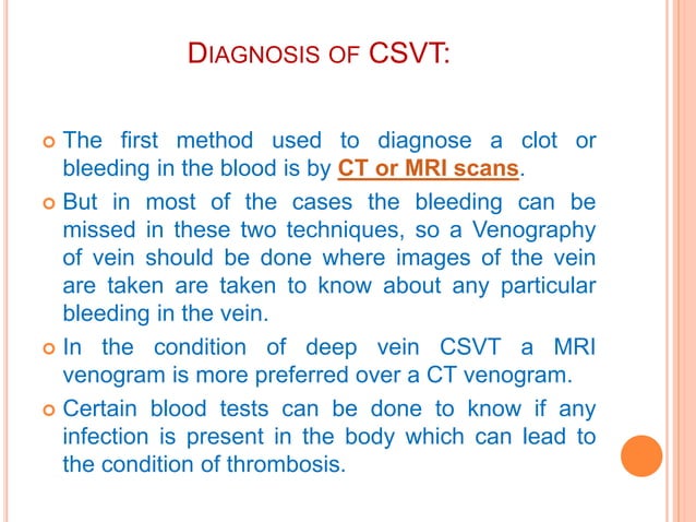 Cerebral Venous Sinus Thrombosis (CVST): Causes, Risks, Complications ...