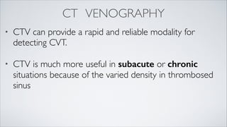 Cerebral sinuses venous thrombosis | PDF