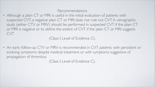 Cerebral sinuses venous thrombosis | PDF