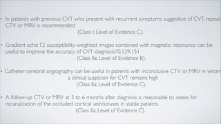 Cerebral sinuses venous thrombosis | PDF