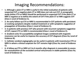 Cerebral venous thrombosis- Treatment | PPTX