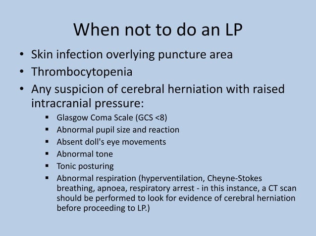 Cerebrospinal fluid (CSF) and interpreting lumbar puncture | PPTX