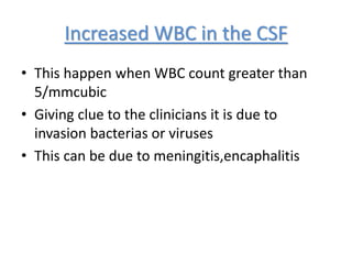 PLEOCYTOSIS | PPTX | Blood Disorders | Diseases and Conditions