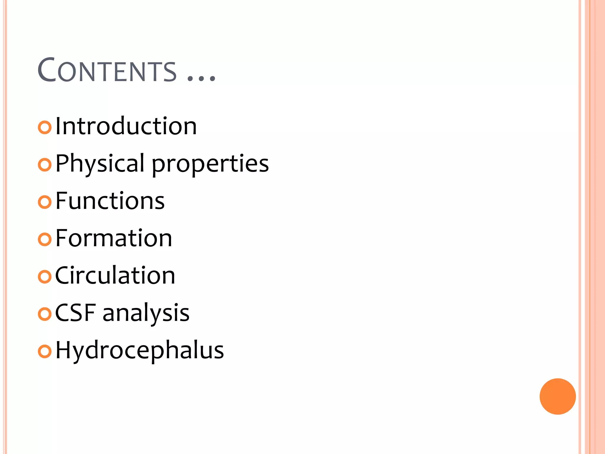 Cerebrospinal fluid | PPTX