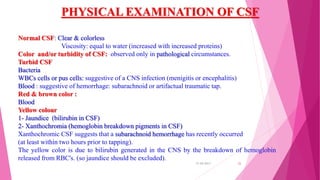 Cerebrospinal fluid | PPTX
