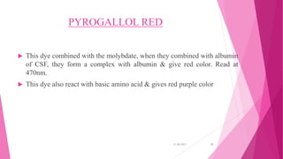 Cerebrospinal fluid | PPTX