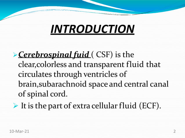 Cerebrospinal fluid, Anatomy and Physiology, Nervous system | PPTX | Brain and Nervous System ...