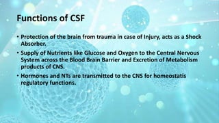 CEREBROSPINAL FLUID - A BRIEF PPT FOR NURSING AND MBBS | PPTX