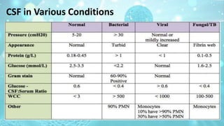 CEREBROSPINAL FLUID - A BRIEF PPT FOR NURSING AND MBBS | PPTX