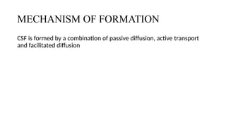 CEREBROSPINAL FLUID FLOW. POWERPOINT(ppt | PPTX