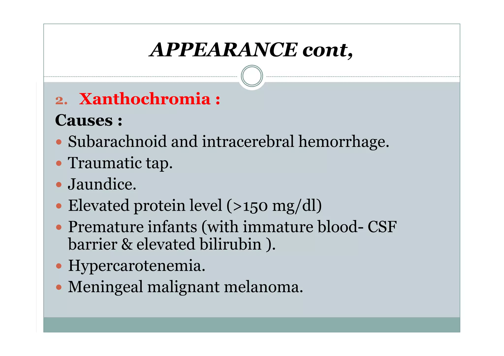 Cerebrospinal fluid sample collection | PDF