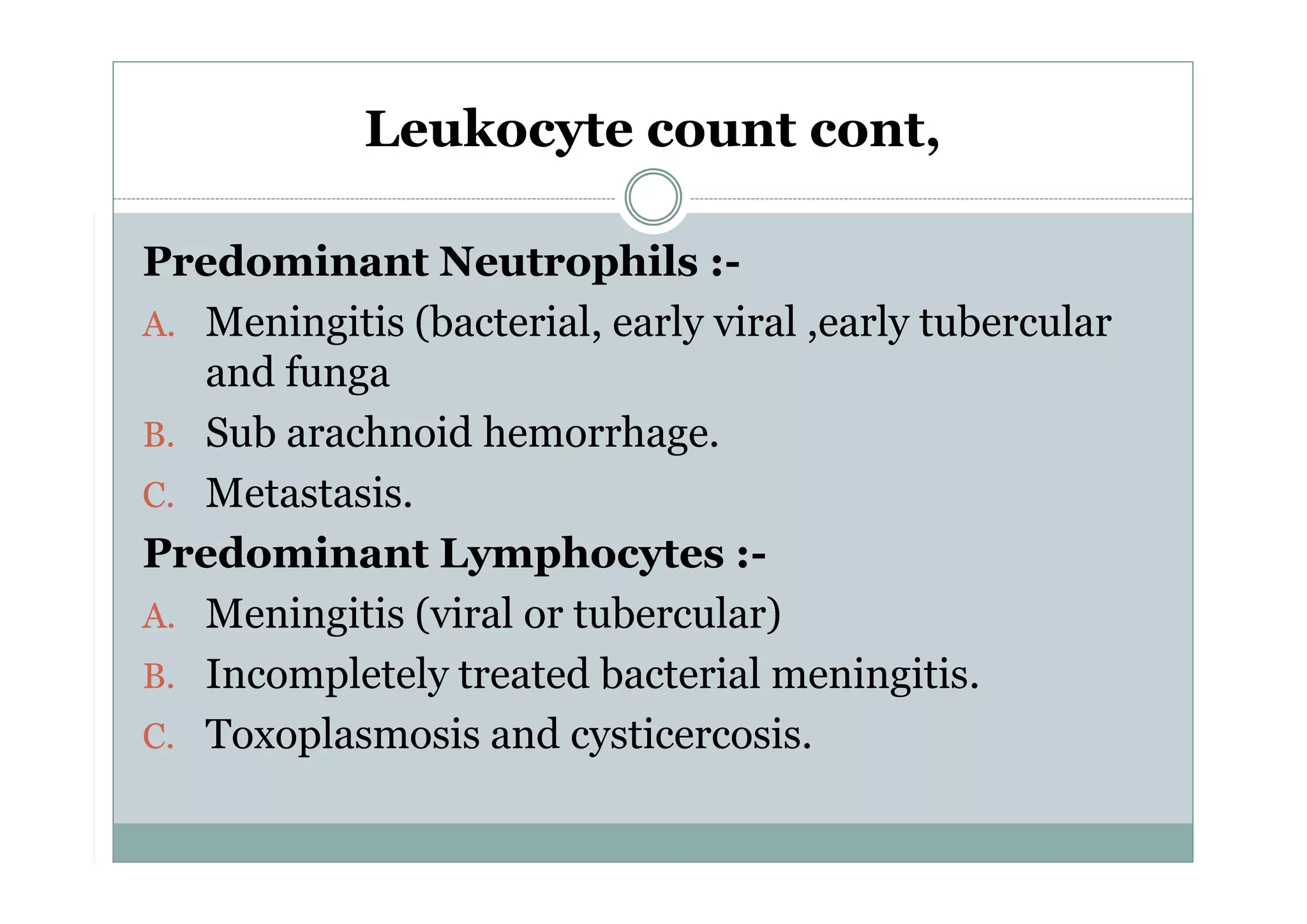 Cerebrospinal fluid sample collection | PDF