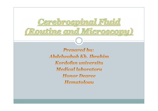 Cerebrospinal fluid sample collection | PDF | Brain and Nervous System ...