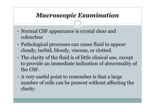 Cerebrospinal fluid sample collection | PDF