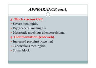 Cerebrospinal fluid sample collection | PDF