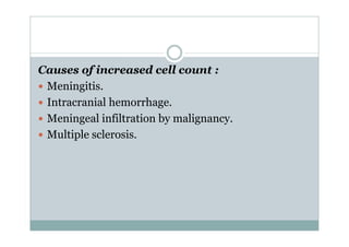 Cerebrospinal fluid sample collection | PDF
